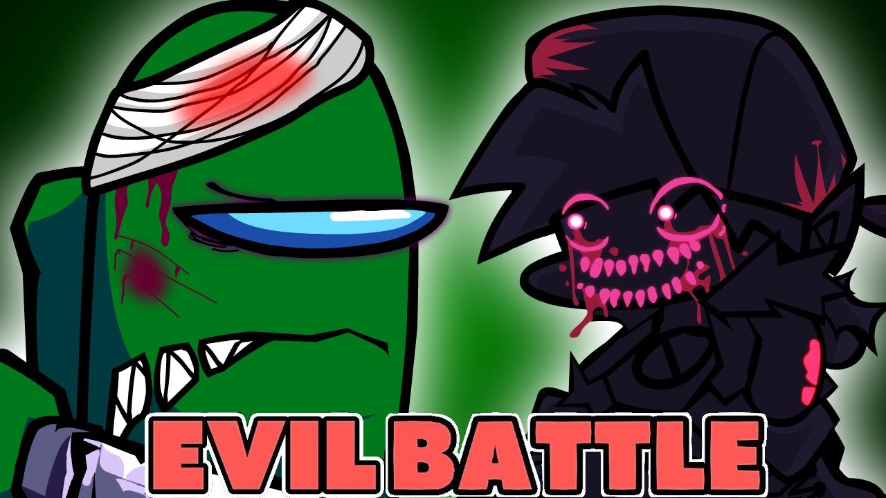 FRIDAY NIGHT FUNKIN' mod EVIL Boyfriend VS Green Imposter [Remixed ...
