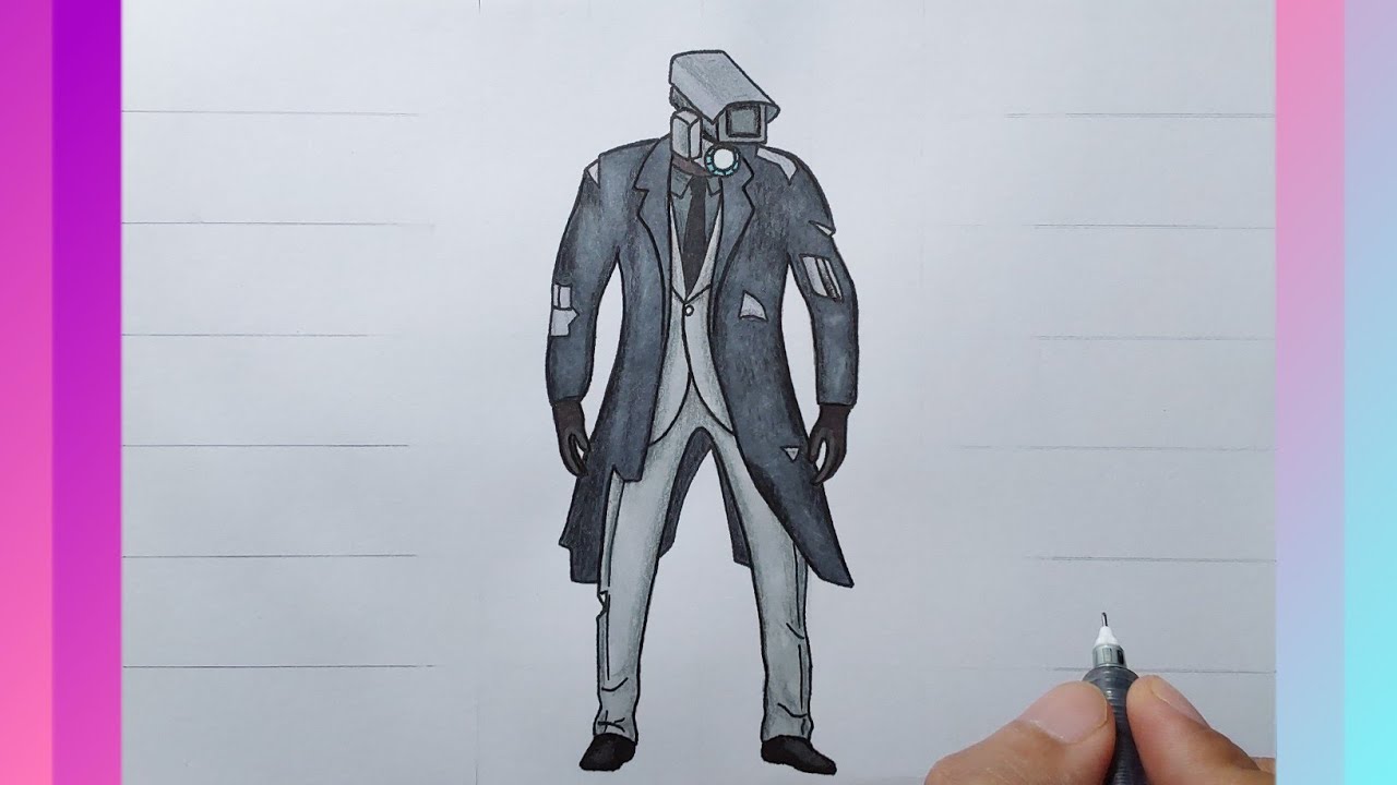 How to draw Broken Plunger Cameraman from skibidi toilet 67 part 4 ...