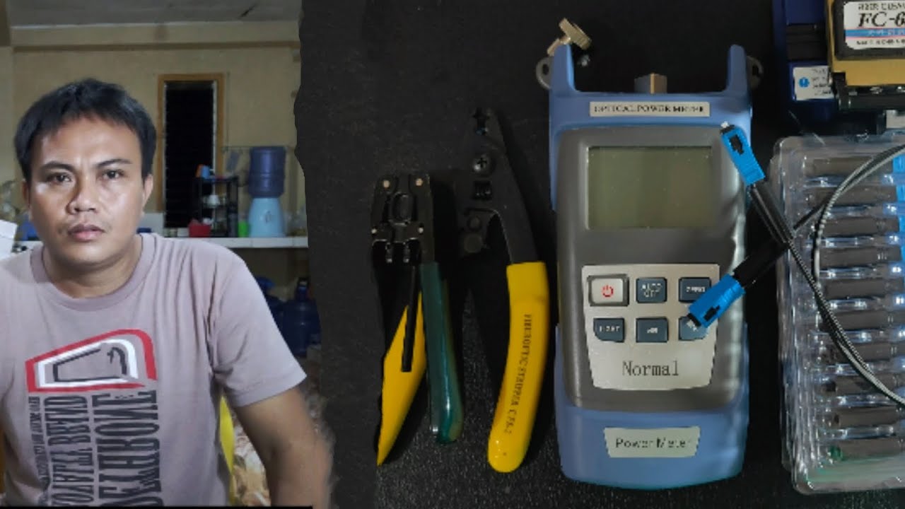 How to put connector in fiber cable using my tool kit - YouTube