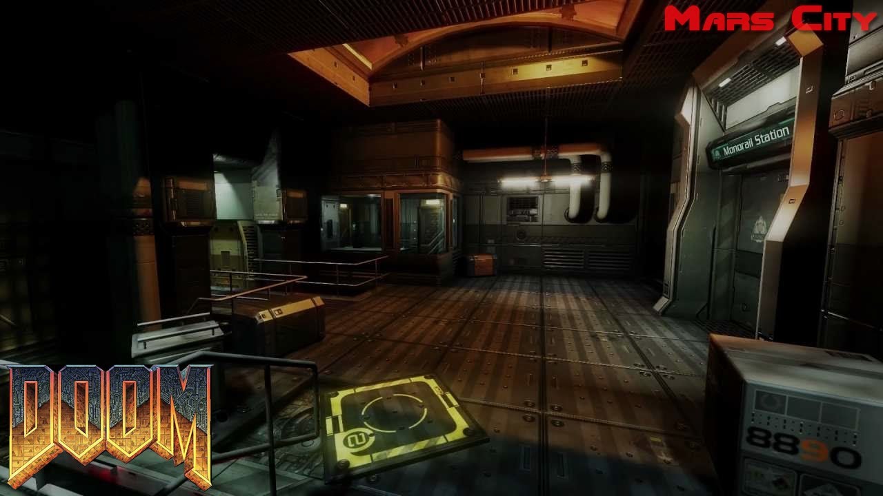 Doom (Longplay/Lore) - 019: Mars City (Doom 3) - YouTube