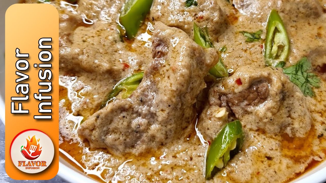 Mutton White Karahi | Mutton Creamy Smoke Kadai | Recipe By Flavor ...