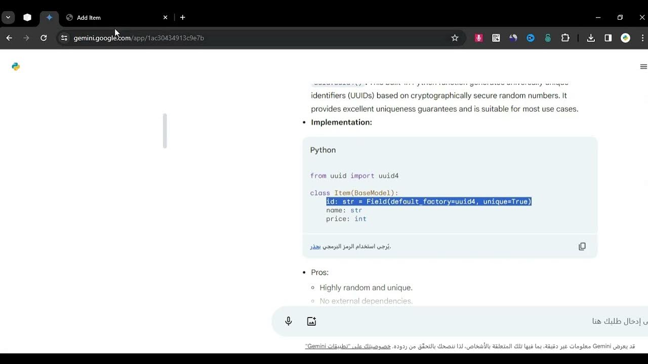 Generate Unique IDs for Your FastAPI Models with Pydantic and UUID - YouTube