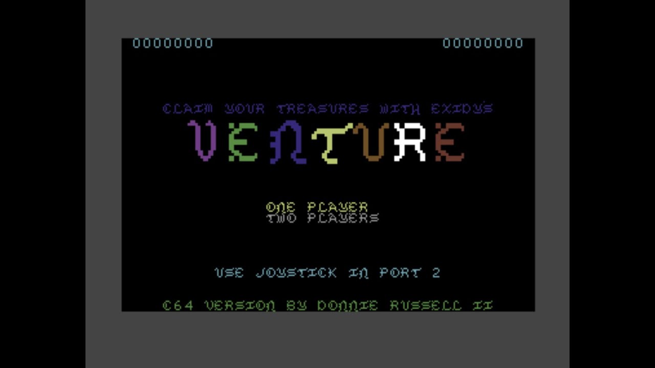 Venture Review for the Commodore 64 by John Gage - YouTube
