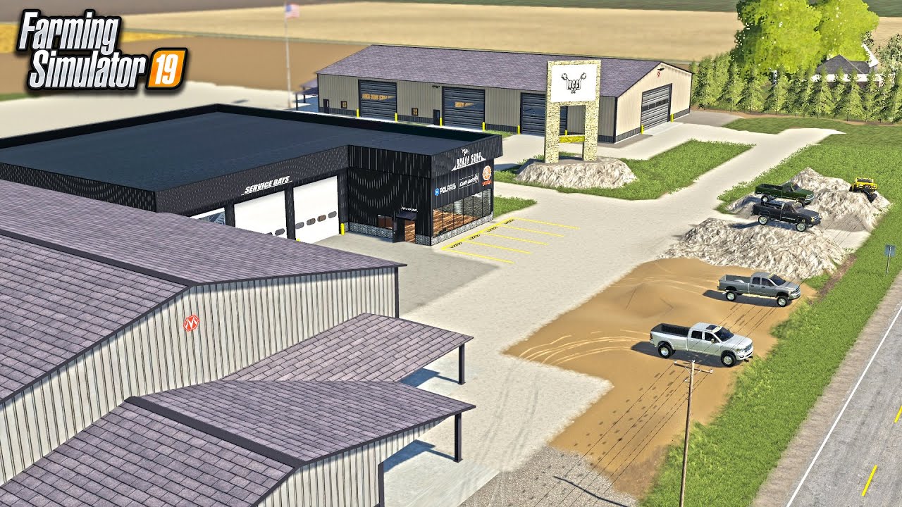 BUILDING $4,000,000 TRUCK DEALERSHIP & POWER-SPORTS STORE! | FARMING ...