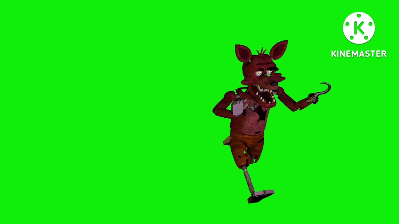 Foxy Running Away Green Screen - YouTube