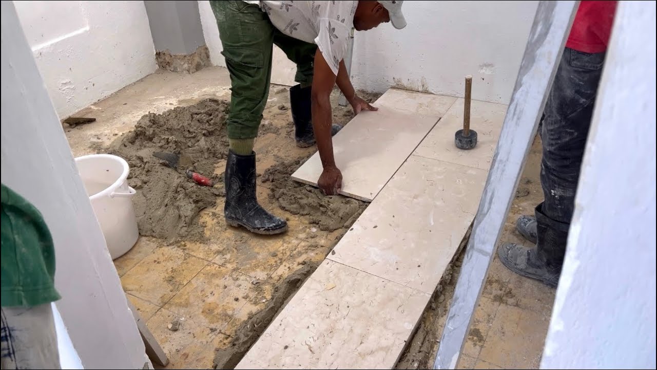 Poniendo PISO de MÁRMOL en mi casa en CUBA.El inicio #3.Haciendo FLAN ...