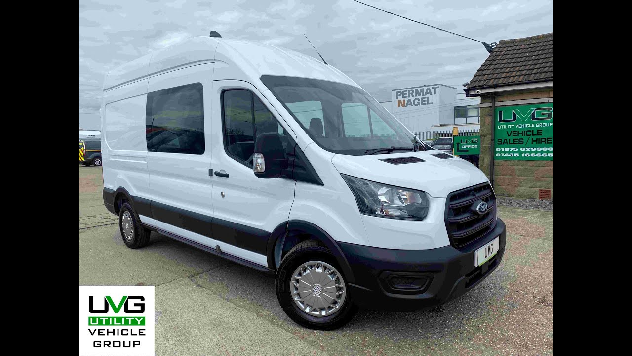 2023 23 Reg Ford Transit Crew Combi 7 Seats 2.0 350 Leader RWD L3 H3 ...
