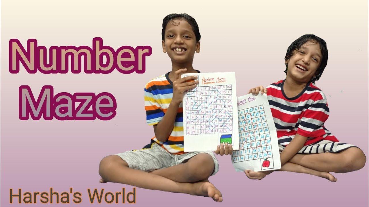Number Maze || Math Maze || Game for Children - YouTube