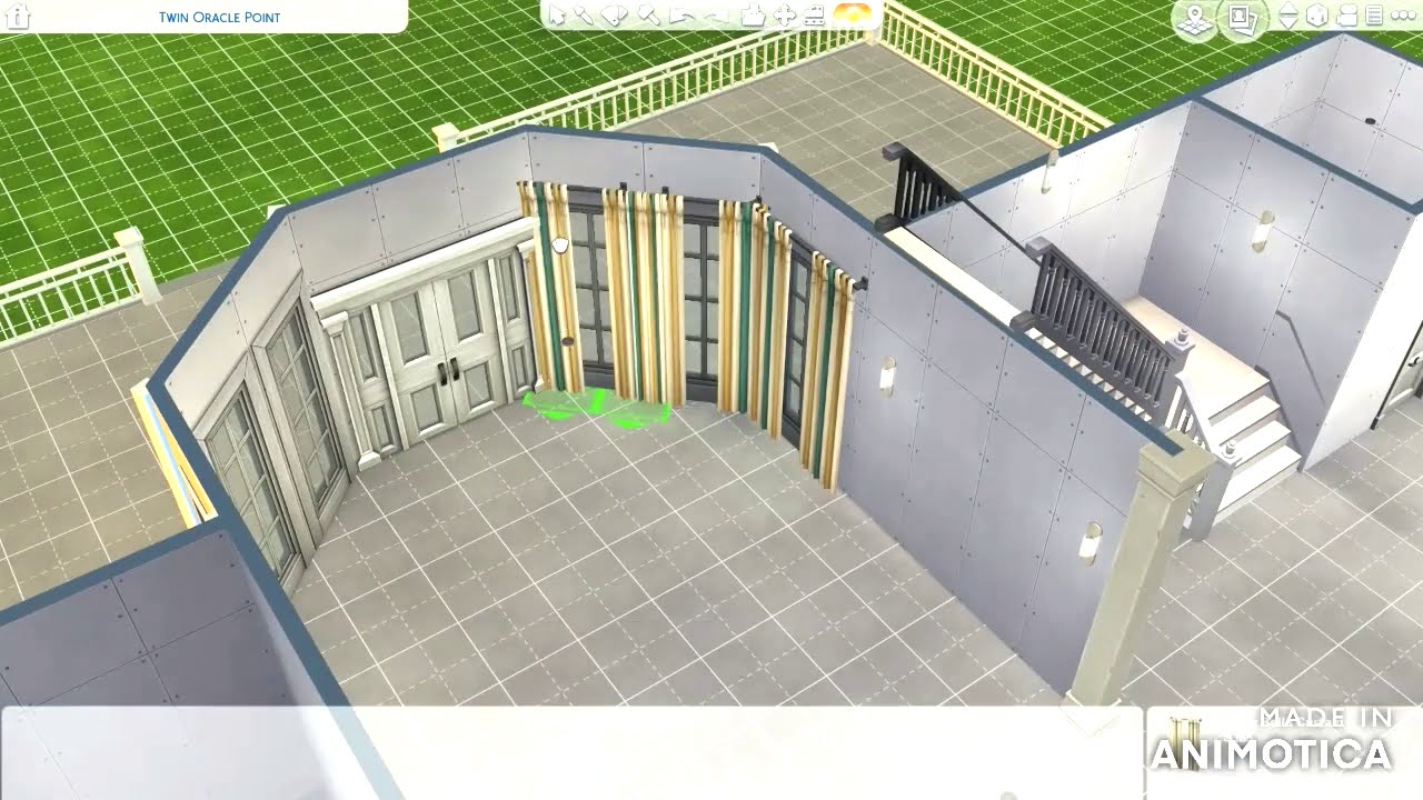 Floor plan and furnishing Twin Oracle Point | The Sims 4: Speed Build ...