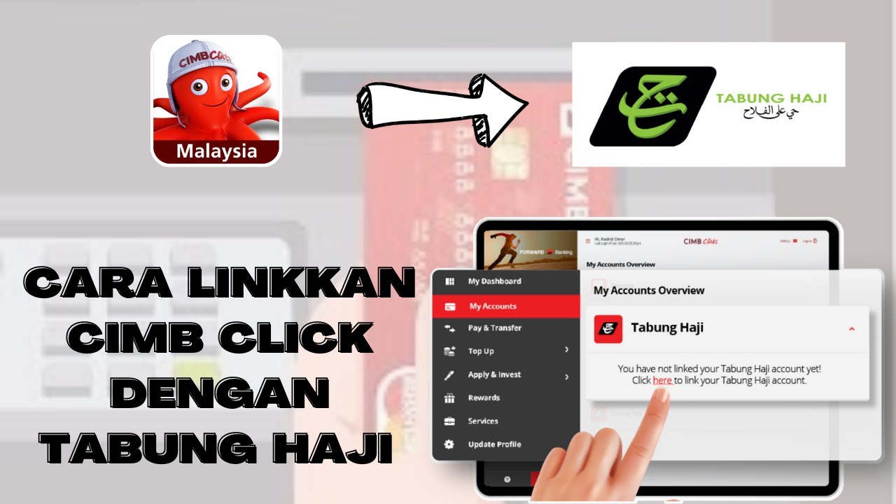 Cara linked cimb click dengan tabung haji | Hanya menggunakan Smartphone - YouTube
