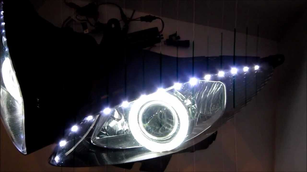 Yamaha FZ6 Projector Headlights BiXenon hid Angel Eyes Halo By BKMOTO ...