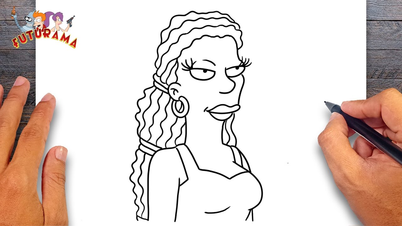 How to draw LaBarbara Futurama - YouTube