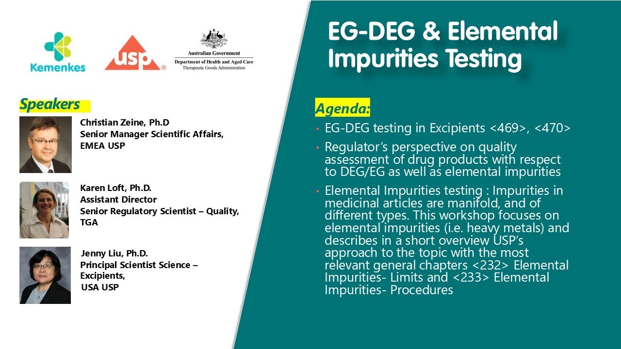 Workshop On Ethylene Glycol-Diethylene Glycol (EG-DEG) & Elemental ...