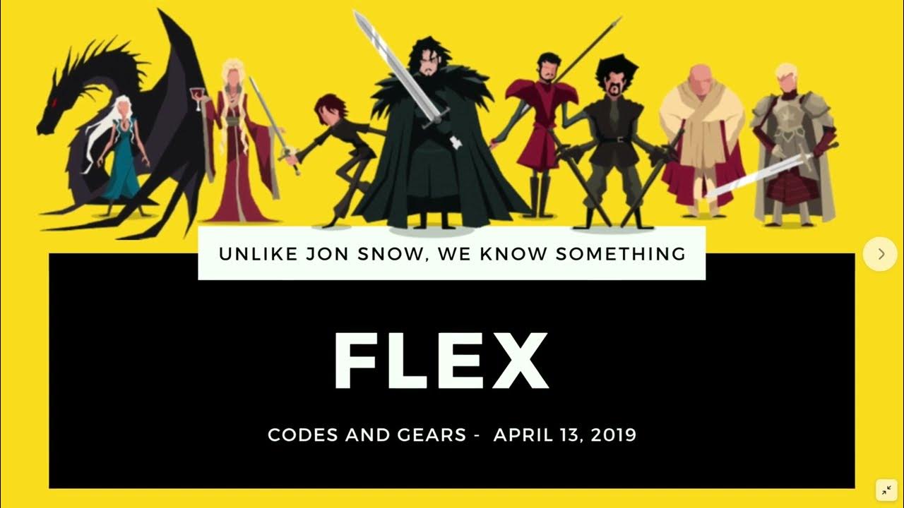 Flex, Code and Gears 2019 - YouTube