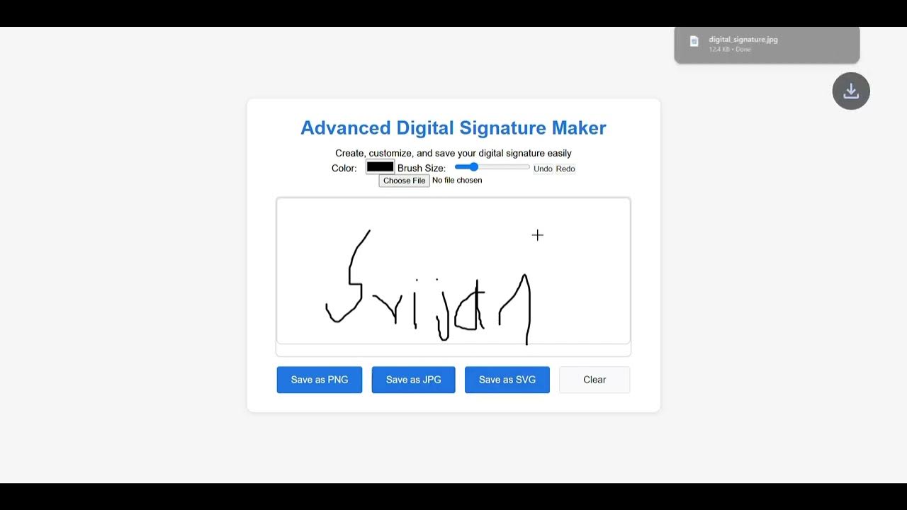 CREATING HTML CSS AND JAVASCRIPT CODE FRO ONLINE DIGITAL SIGNITURE ...