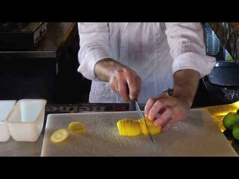 How to Cut a Lemon: Cutting Lemons Slices Bartending Tutorial