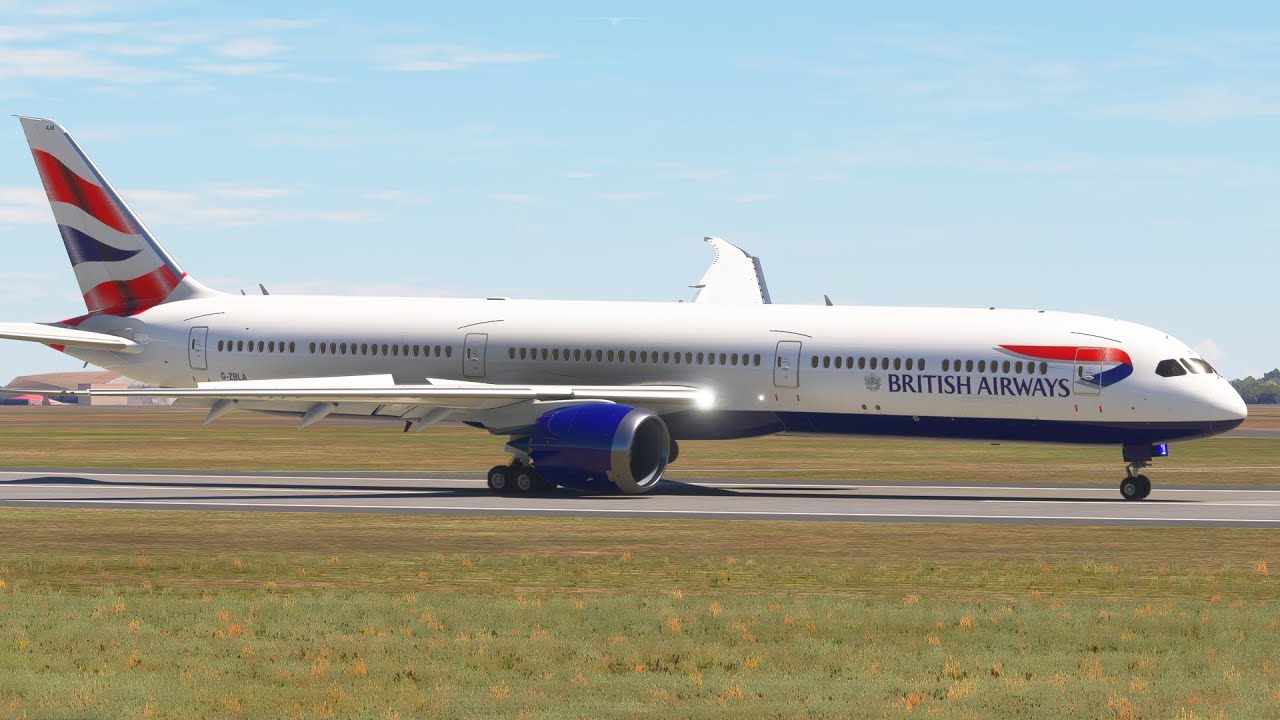 Impossible Landing BRITISH AIRWAYS Boeing 787 AT American Airport ...
