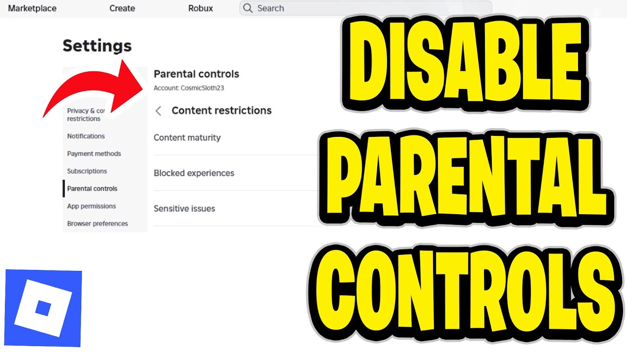 How To Disable Roblox Parental Controls - YouTube