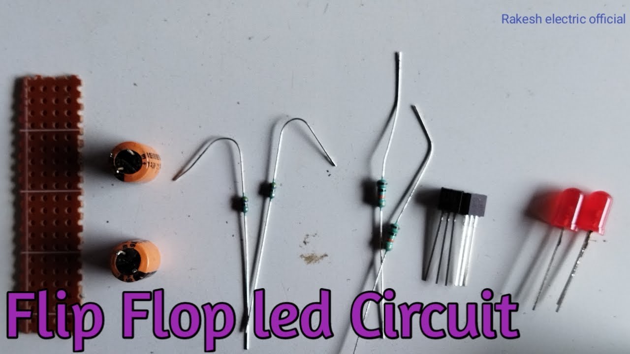 Flip Flop led Circuit #electric #led - YouTube