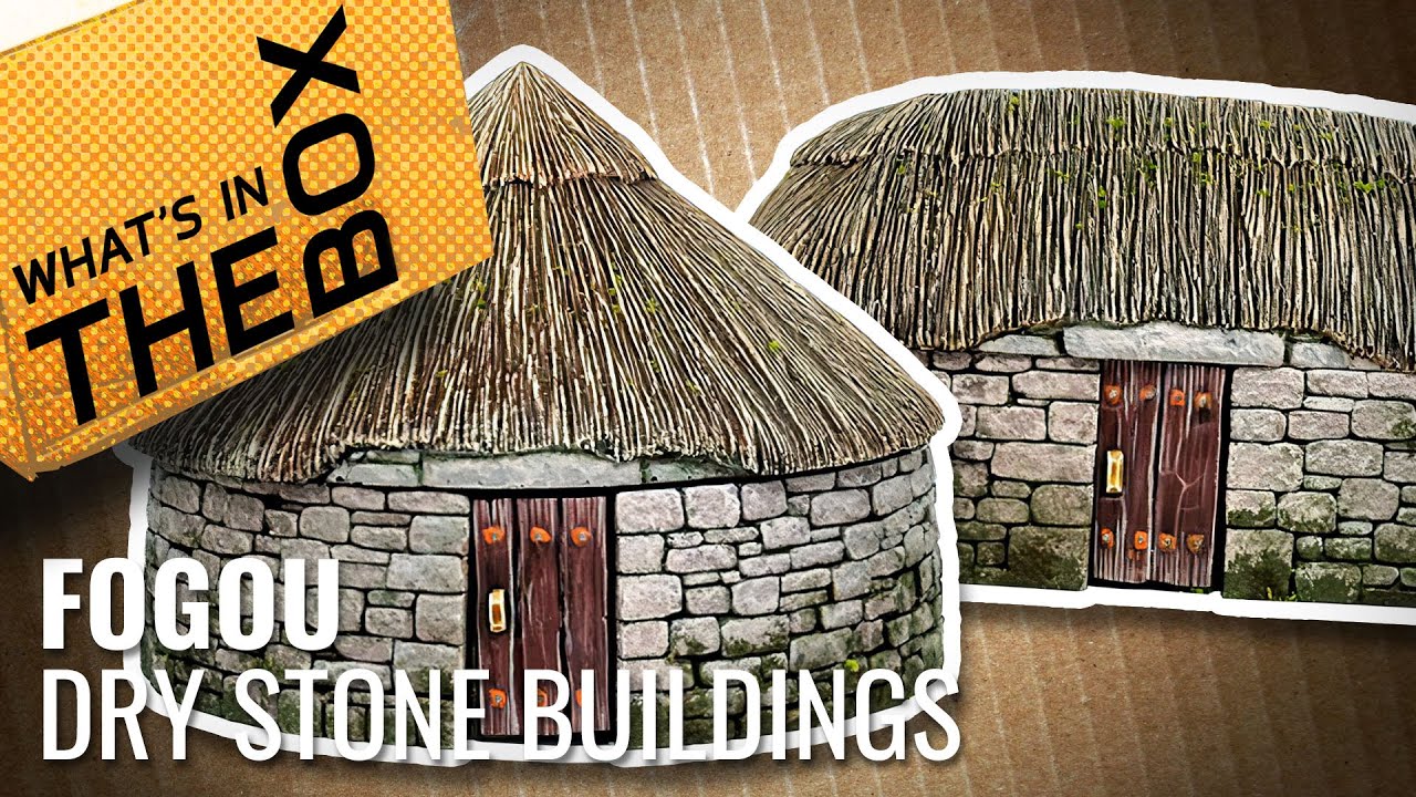 Unboxing: Dry Stone Buildings Wargaming Terrain | Fogou Models - YouTube