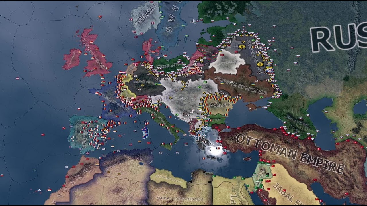 When Kasierreich becomes return of the Tsar - HOi4 Timelapse - YouTube