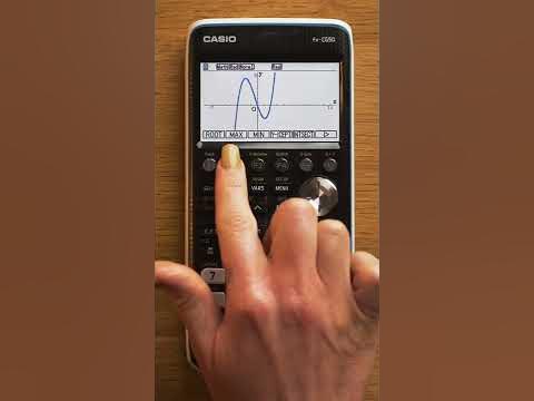 [Casio fx-CG50 tutorials] Max and Min point of a Function #shorts - YouTube