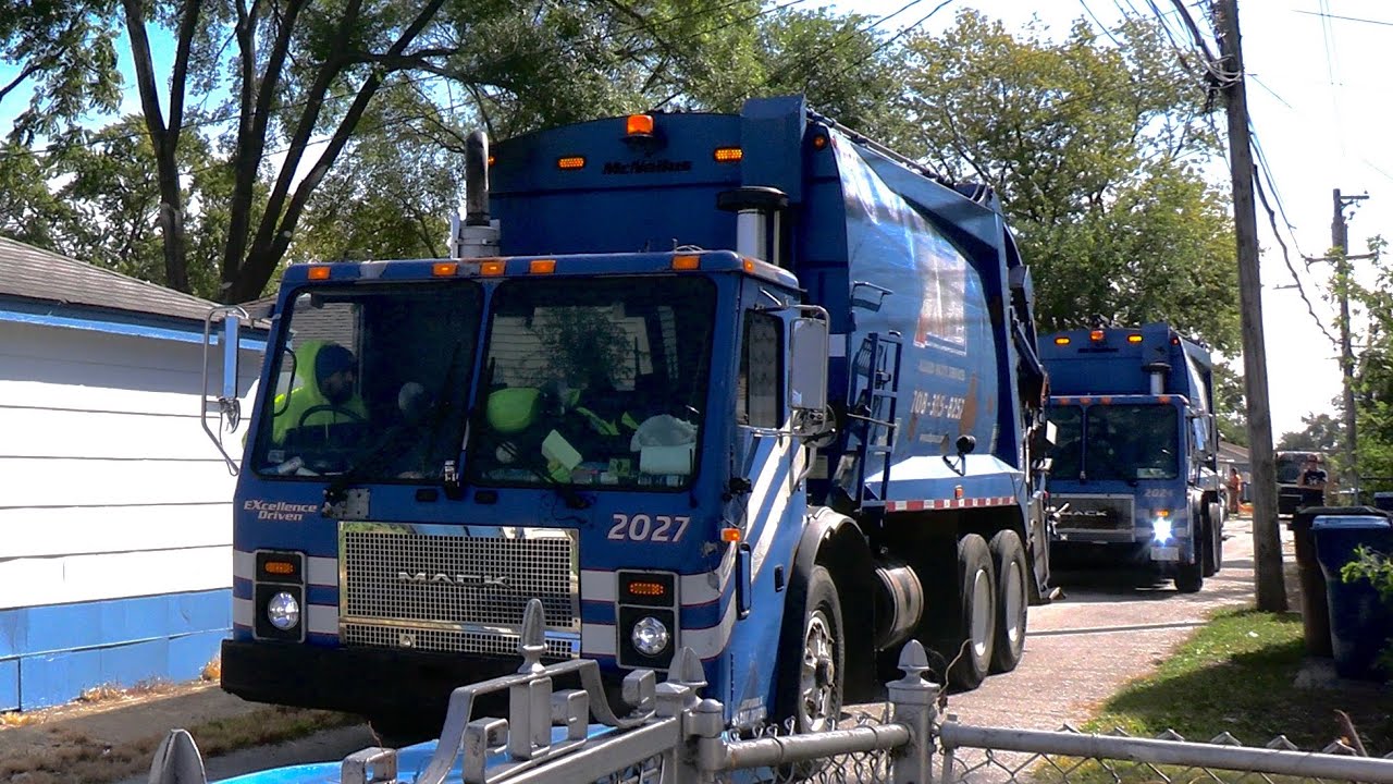 Allied Waste Mack LE - McNeilus Standard Rear Loader Garbage Trucks ...