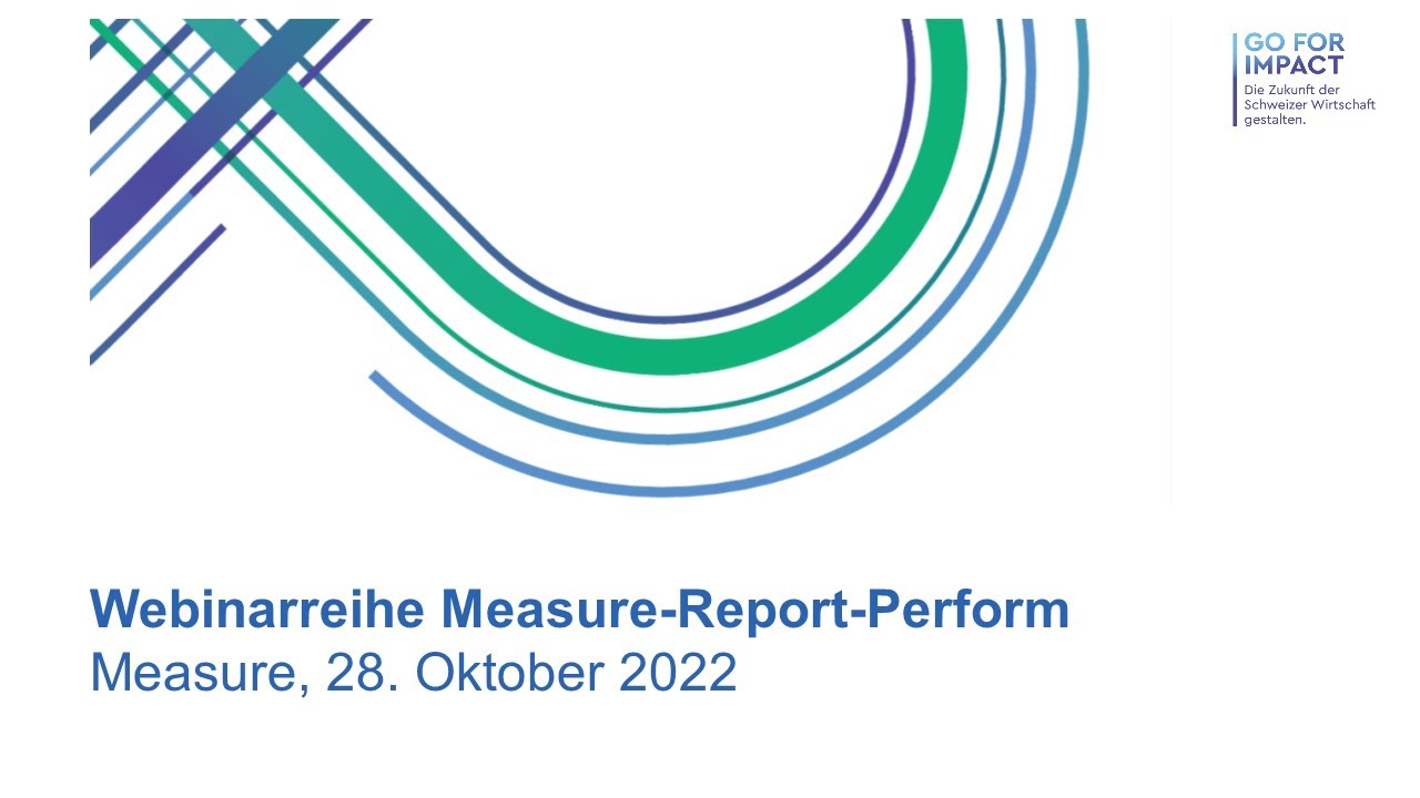 Webinar "Measure" - Teil 1 der dreiteiligen Webinarreihe "Measure ...