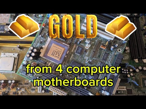 GOLD RECOVERY FROM COMPUTERS, SEGMENT 2: MOTHERBOARDS! - YouTube