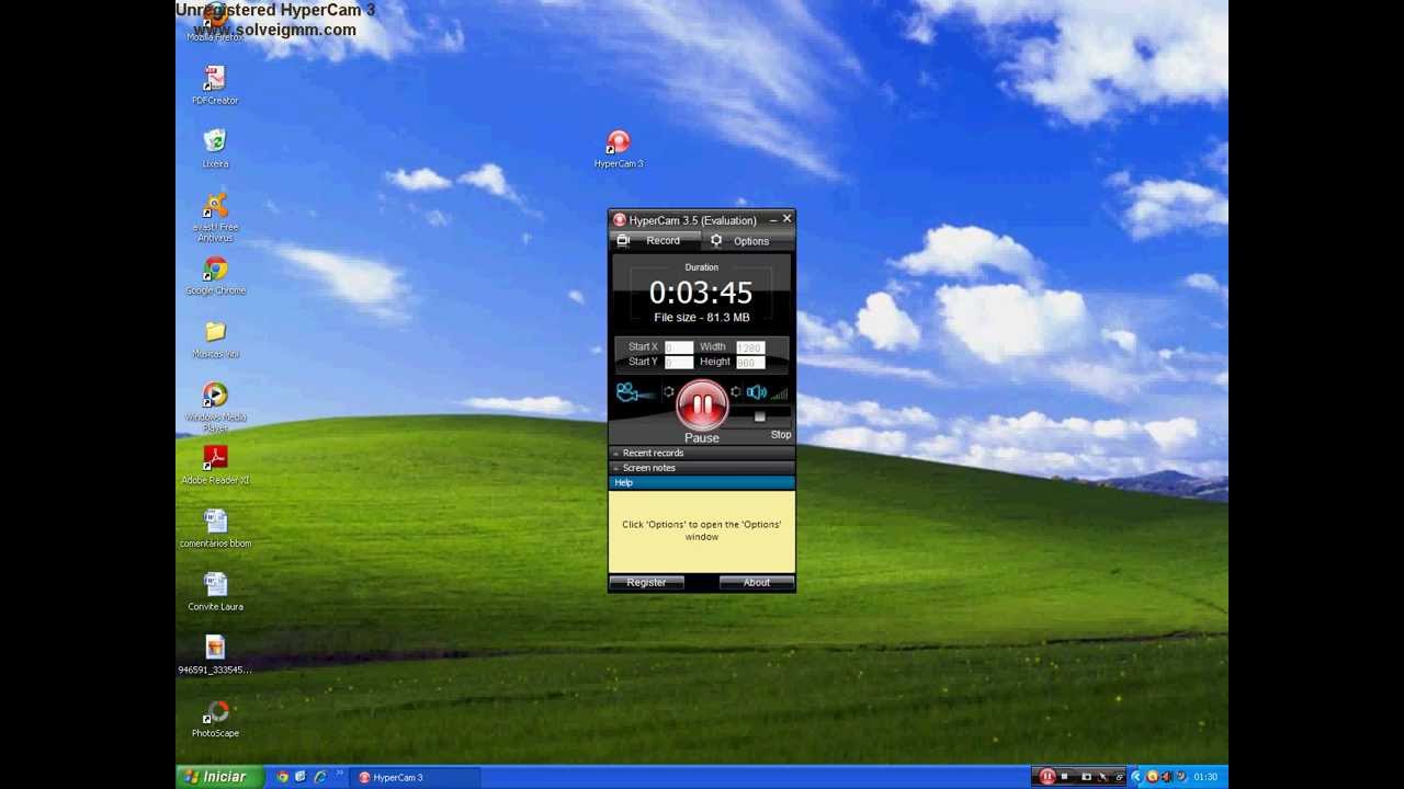 tutorial de como baixar e instalar o hypercam 3 e gravar com voz - YouTube