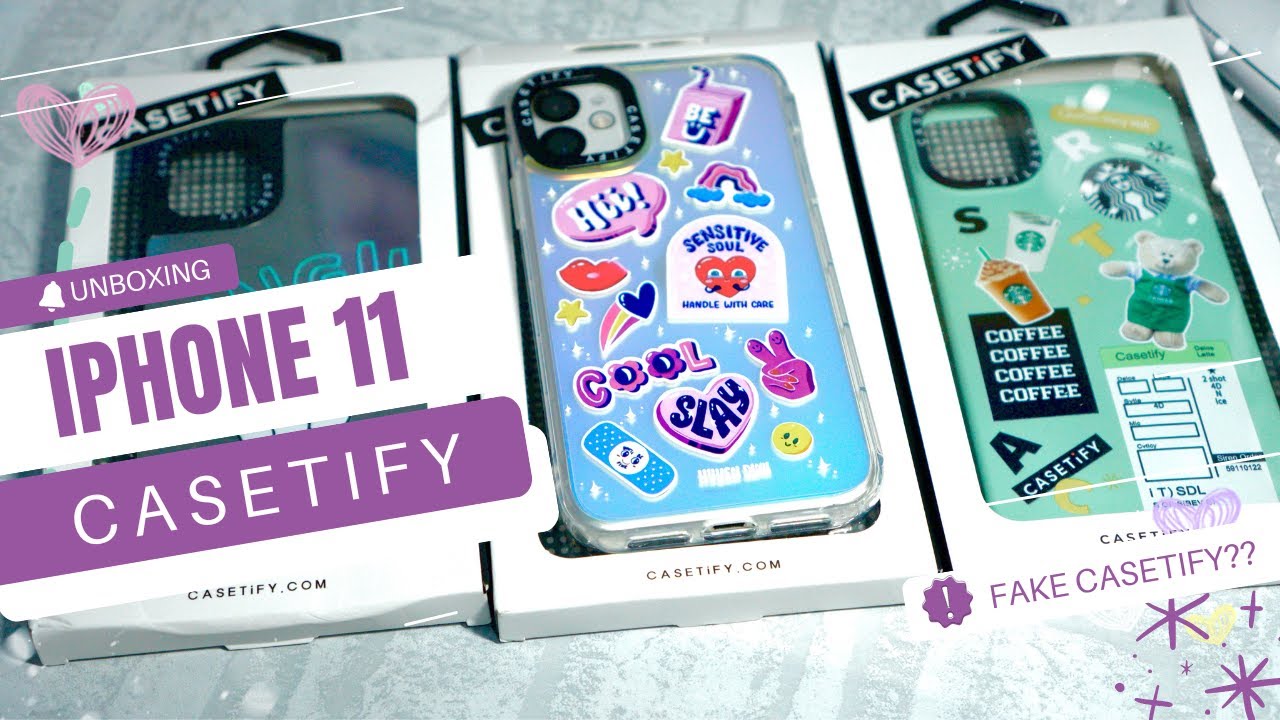 Iphone 11 Case Shopee Haul | Fake Casetify?? | Unboxing aesthetic 💜 ...