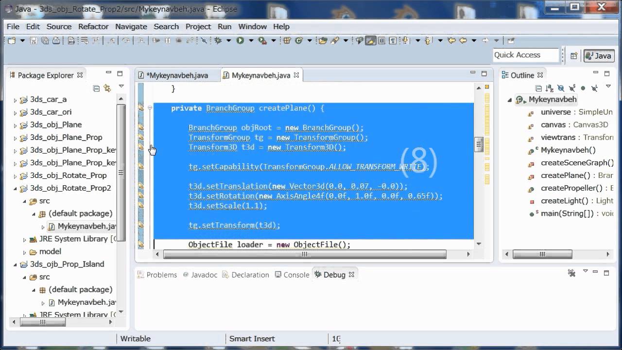How to Rotate the Propeller of a Downloaded Free .3ds Plane Model in ...