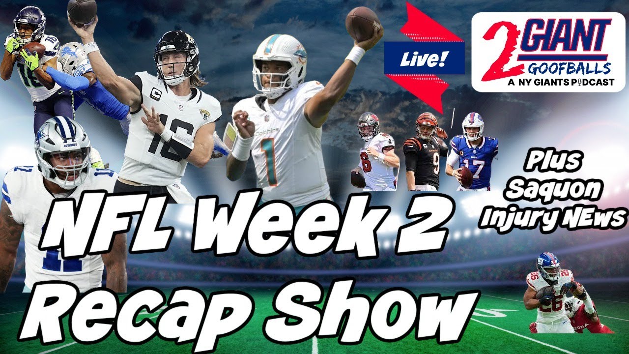 NFL Week 2 Recap & Saquon Barkley Injury News - YouTube