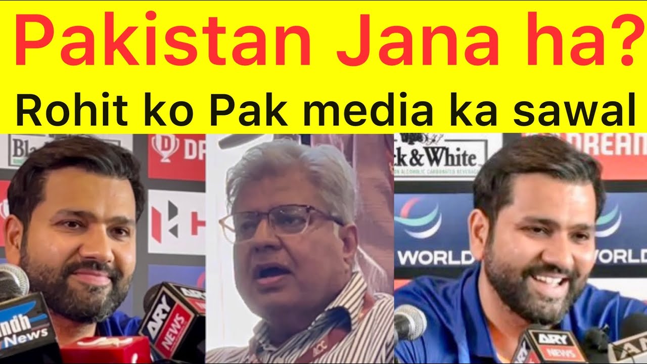 Rohit reply to Pak journalist | if govt allow we will go pakistan ...