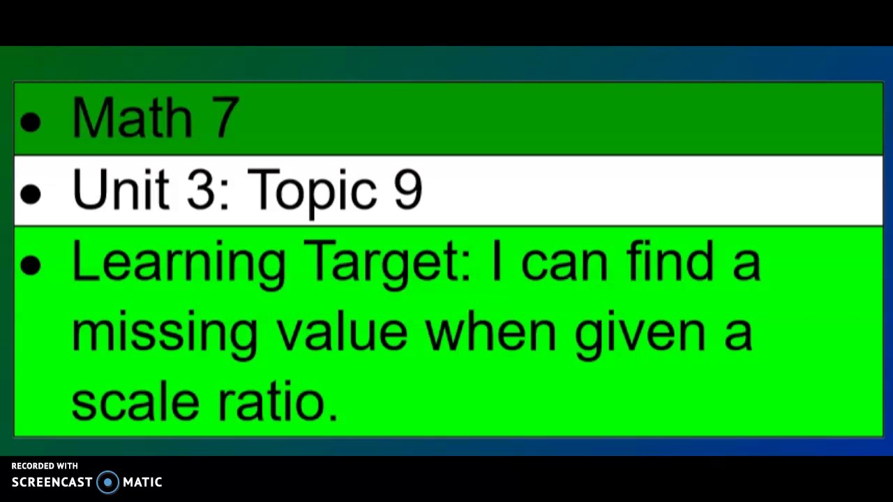 Math 7 Unit 3 Topic 9 - YouTube
