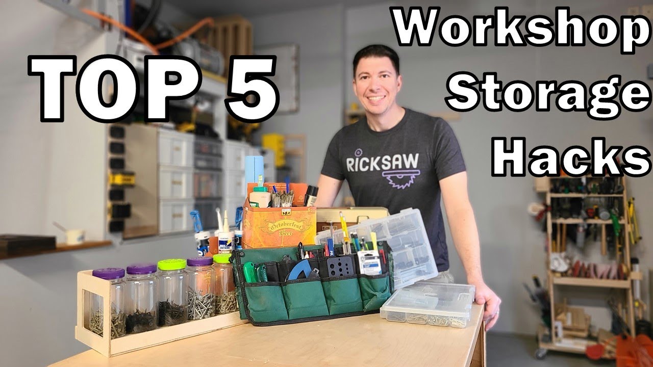 TOP 5 storage HACKS for the Best Shop ORGANIZATION - YouTube