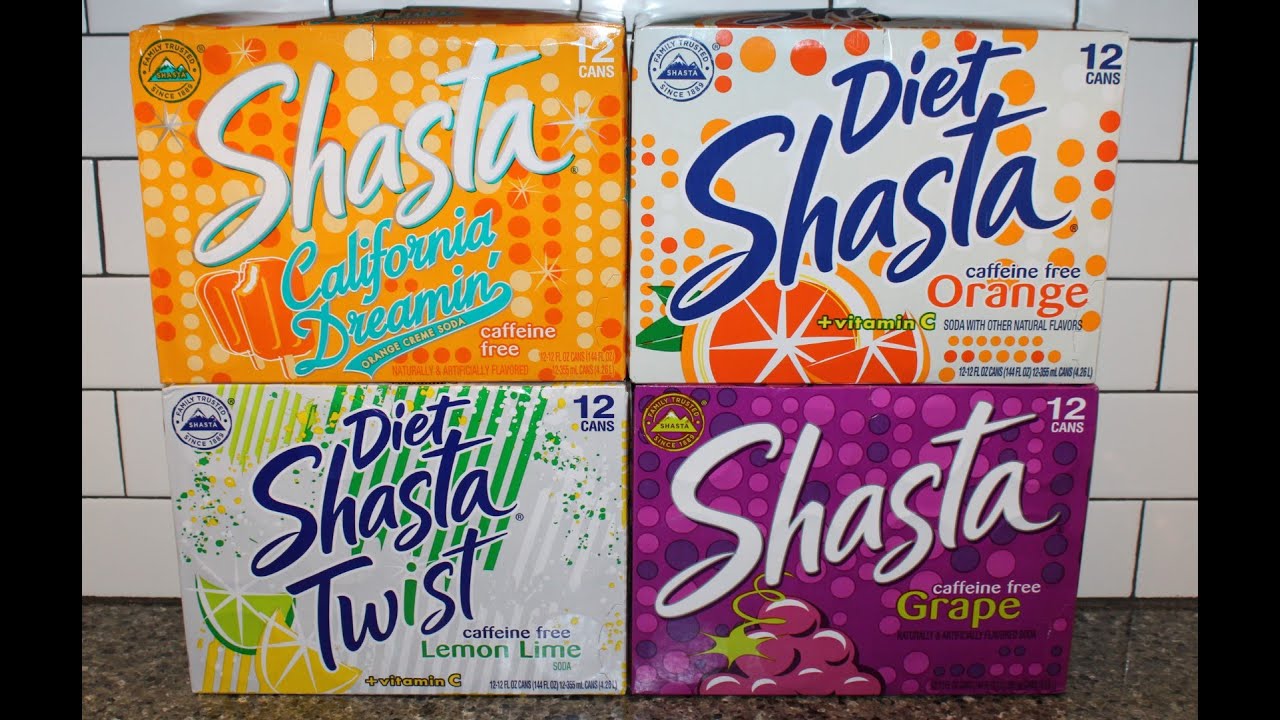 Shasta: California Dreamin’ Orange Crème Soda, Diet Orange, Diet Shasta ...