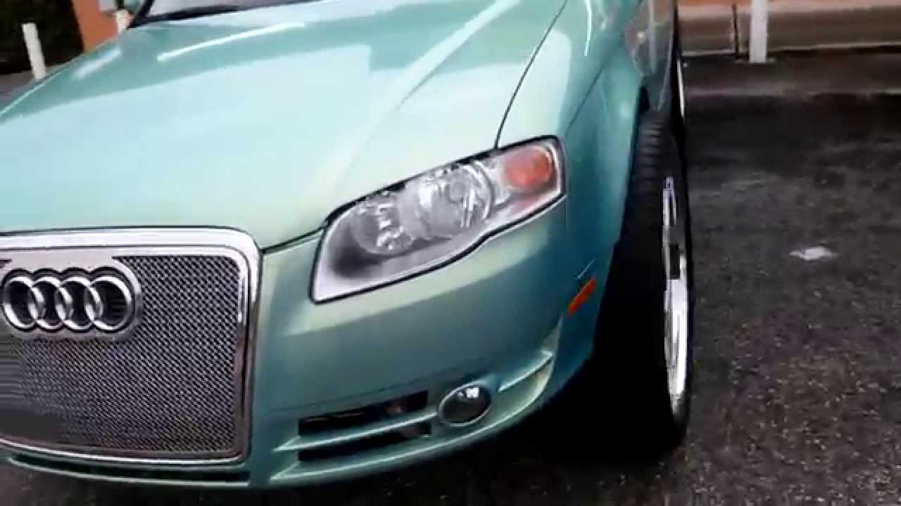 Outrageous painted Audi A4 on 26's asanti and candy brandywine impala ...