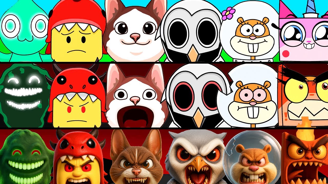 Incredibox Sprunki OC Phase 1 to Phase 3 Ghostly, Unikitty!, Dino Kid ...