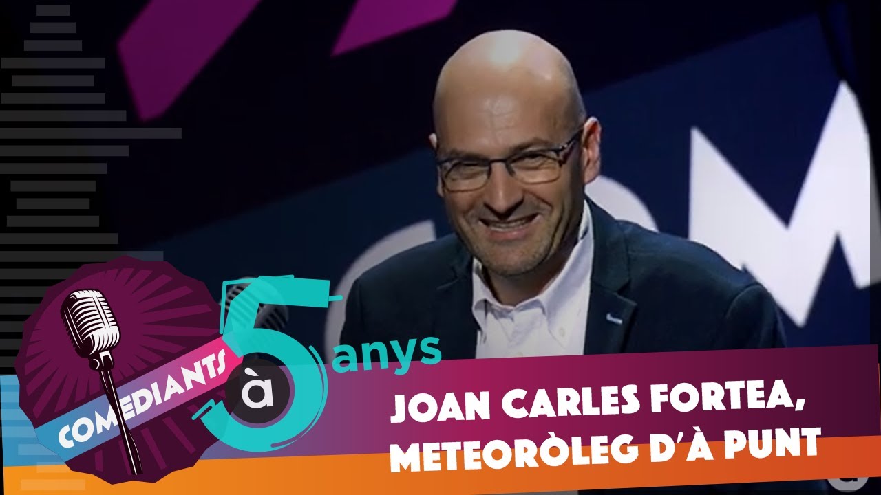 Joan Carles Fortea, meteoròleg d'À Punt, monologuista amb Pere Aznar ...