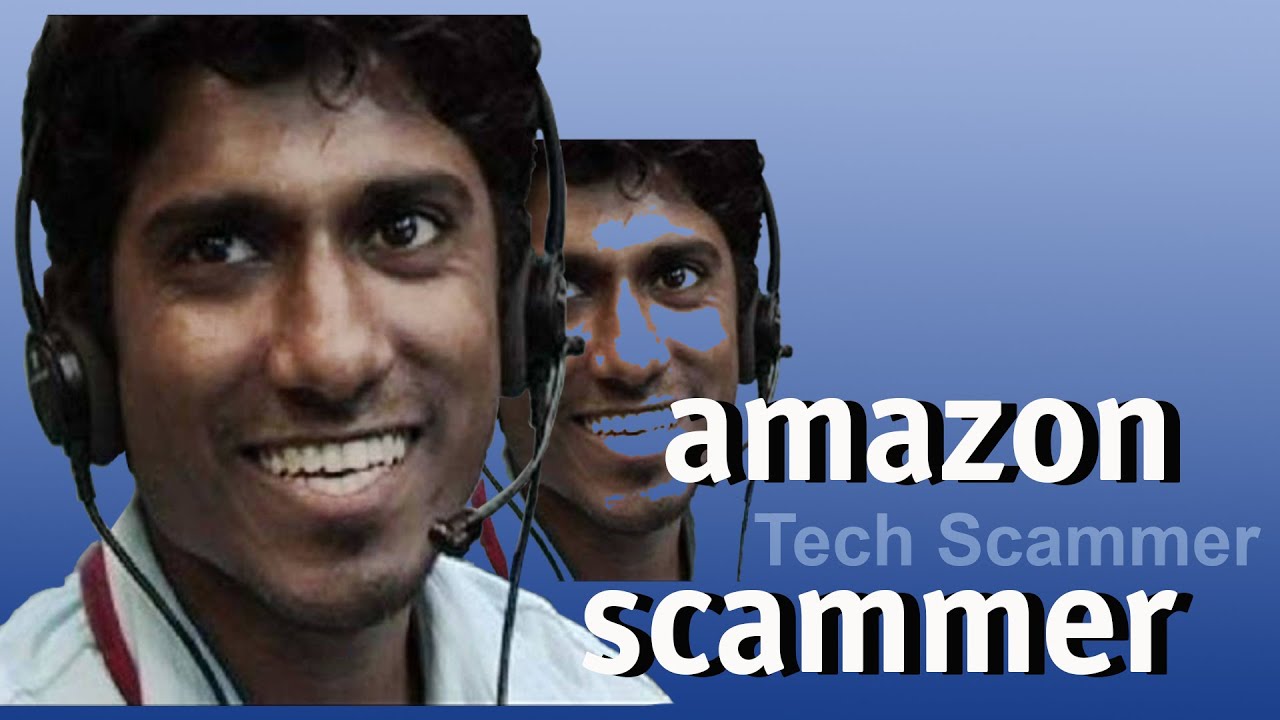 Telling an amazon scammer about a tech refund scammer... - YouTube