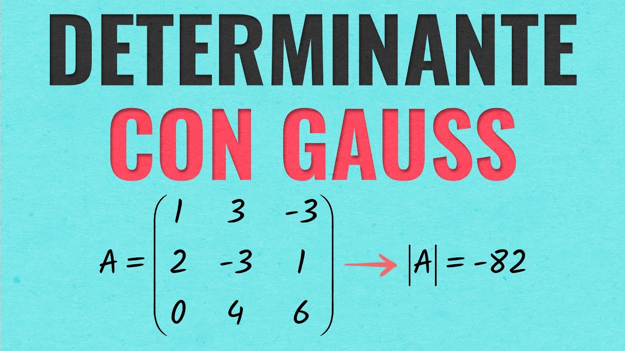 Calcolo del Determinante di una Matrice con Gauss - YouTube