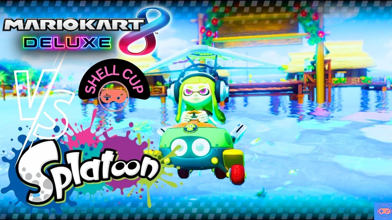 Splatoon Vs Mario Kart 8 Deluxe - Shell Cup (Inkling Girl Gameplay ...