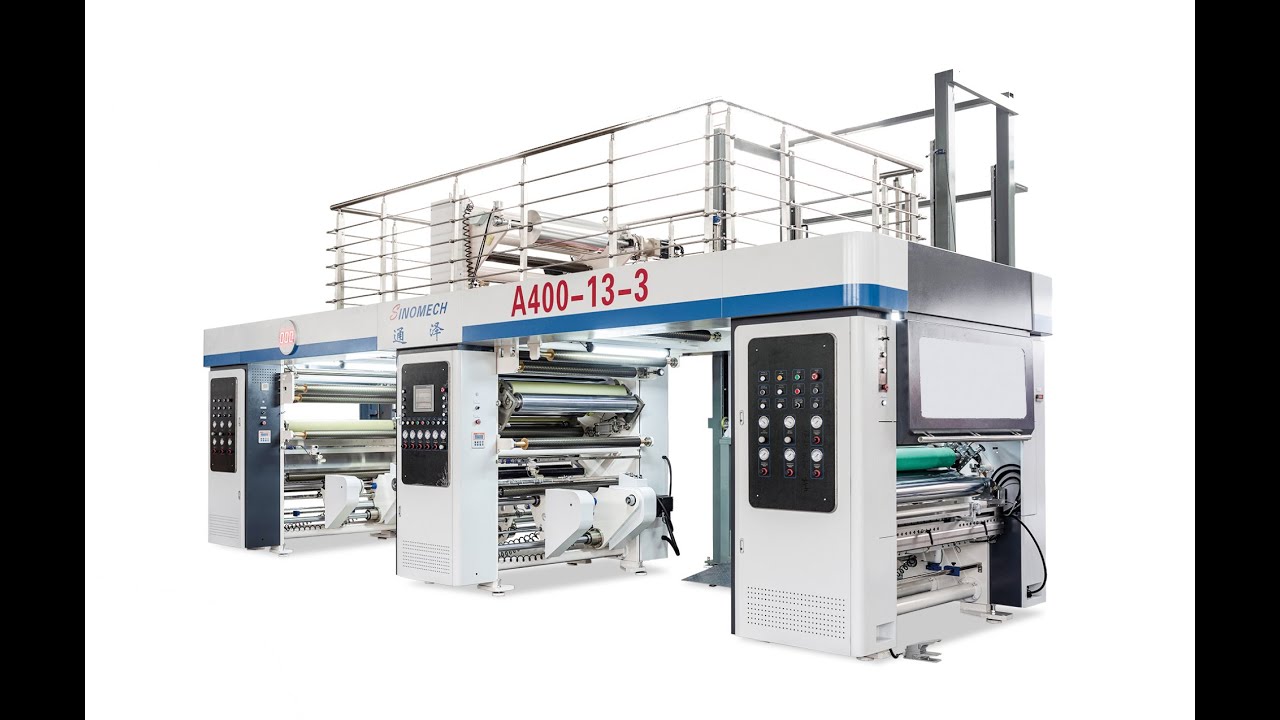 Vertical Triplex Solventless laminating Machine for Al foil lamination - YouTube