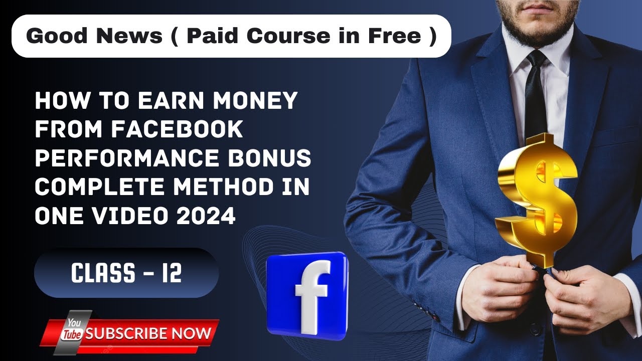 How to Earn Money from Facebook Performance Bonus Complete Method in ...