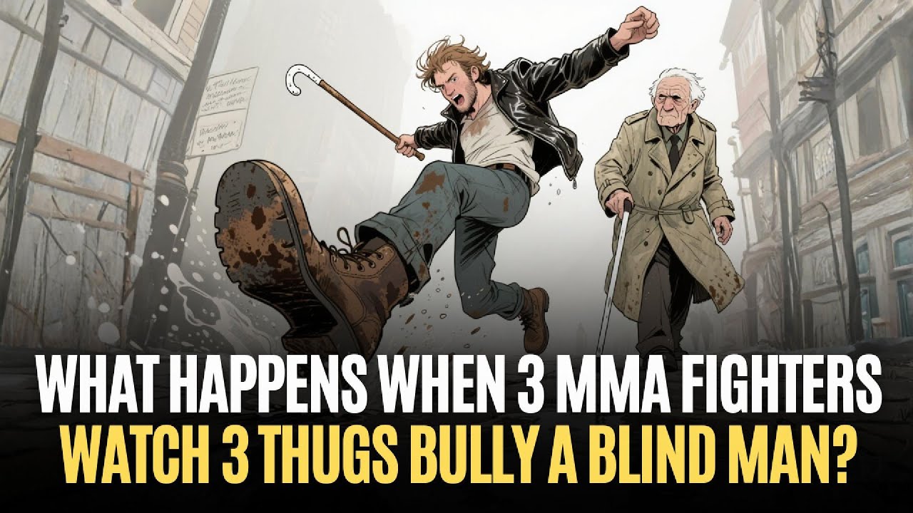 What Happens When 3 MMA Fighters WATCH 3 Thugs Bully a Blind Man? - YouTube