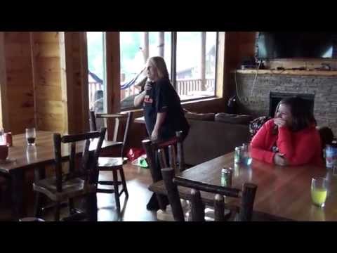 Maria imitating her mom's fart walking.