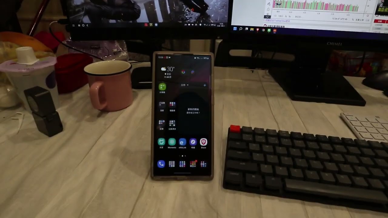 SAMSUNG Dex進階應用之一 無線連接PC端視窗應用 - YouTube