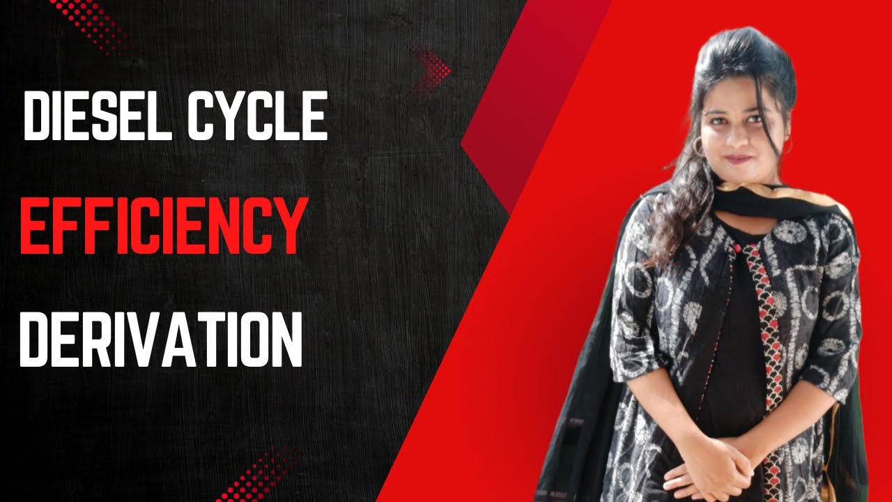 Diesel cycle efficiency derivation with p-v and t-s diagram - YouTube