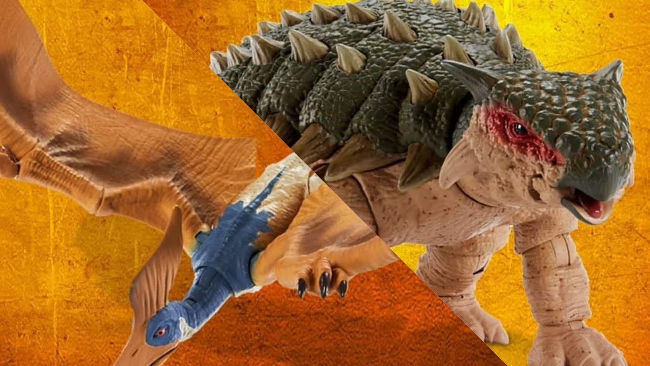 Jurassic World Hammond Collection geosternbergia y ankylosaurus - YouTube